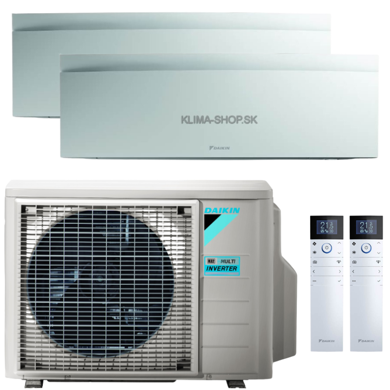 Klimatizácia 2x multisplit Daikin Emura 2,5kW FTXJ25AW - KLIMA-SHOP.SK